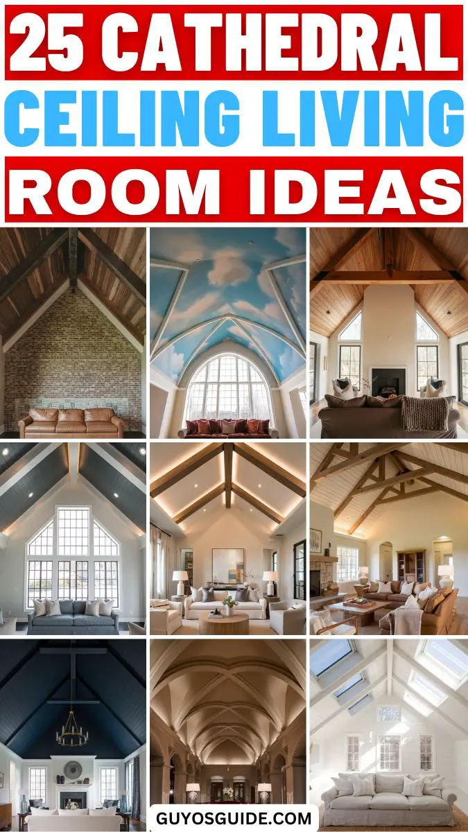 25 Cathedral Ceiling Living Room Ideas to Elevate Your Design