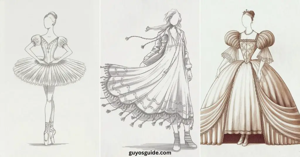 35 Beautiful Dress Drawing Ideas to Spark Your Creativity